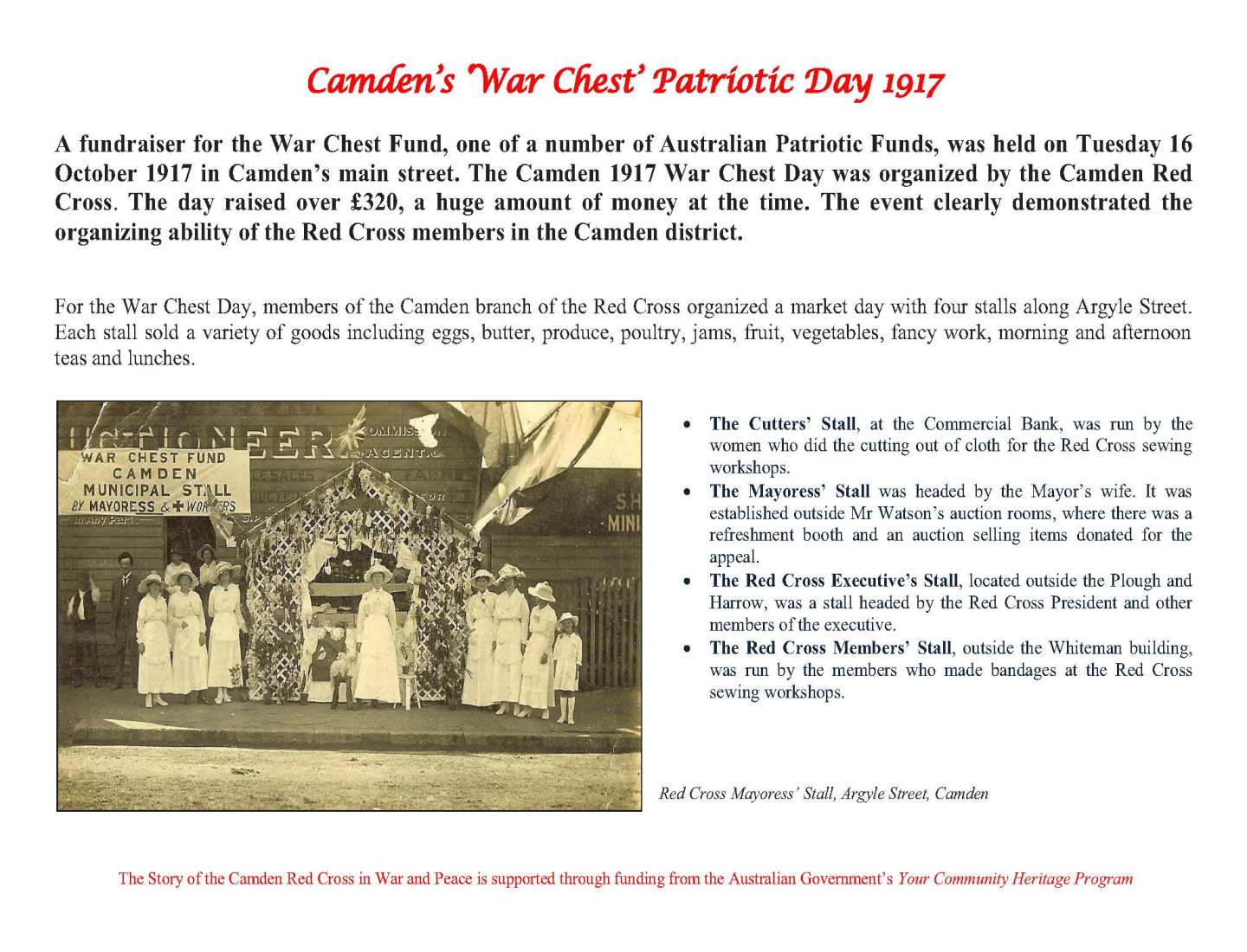 Camden Red Cross 110 Years Display: Objects and Ephemera Exhibition ...
